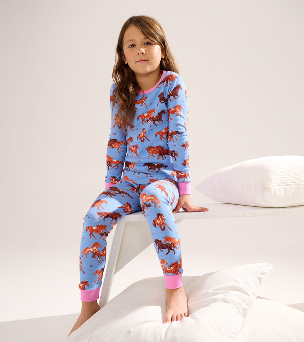 Hatley Tinsel Horses Pj Set - Koast Clothing