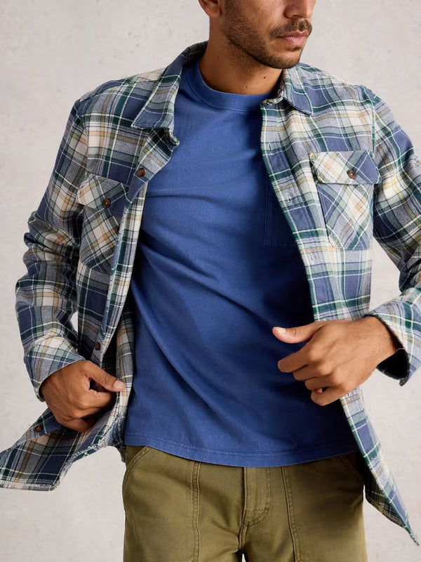White Stuff Mens Darwen Check Shirt 444199 Blue - Koast Clothing