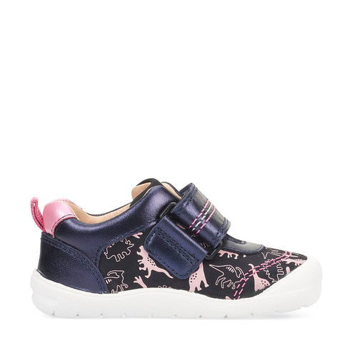 Startrite Footprint First Walker F Fit Pink Dino - Koast Clothing